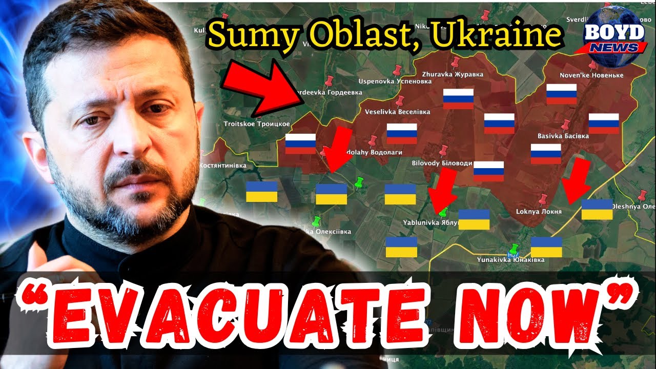 UKRAINE ORDERS MASS EVACUATIONS IN SUMY OBLAST | RUSSIAN OFFENSIVE ...