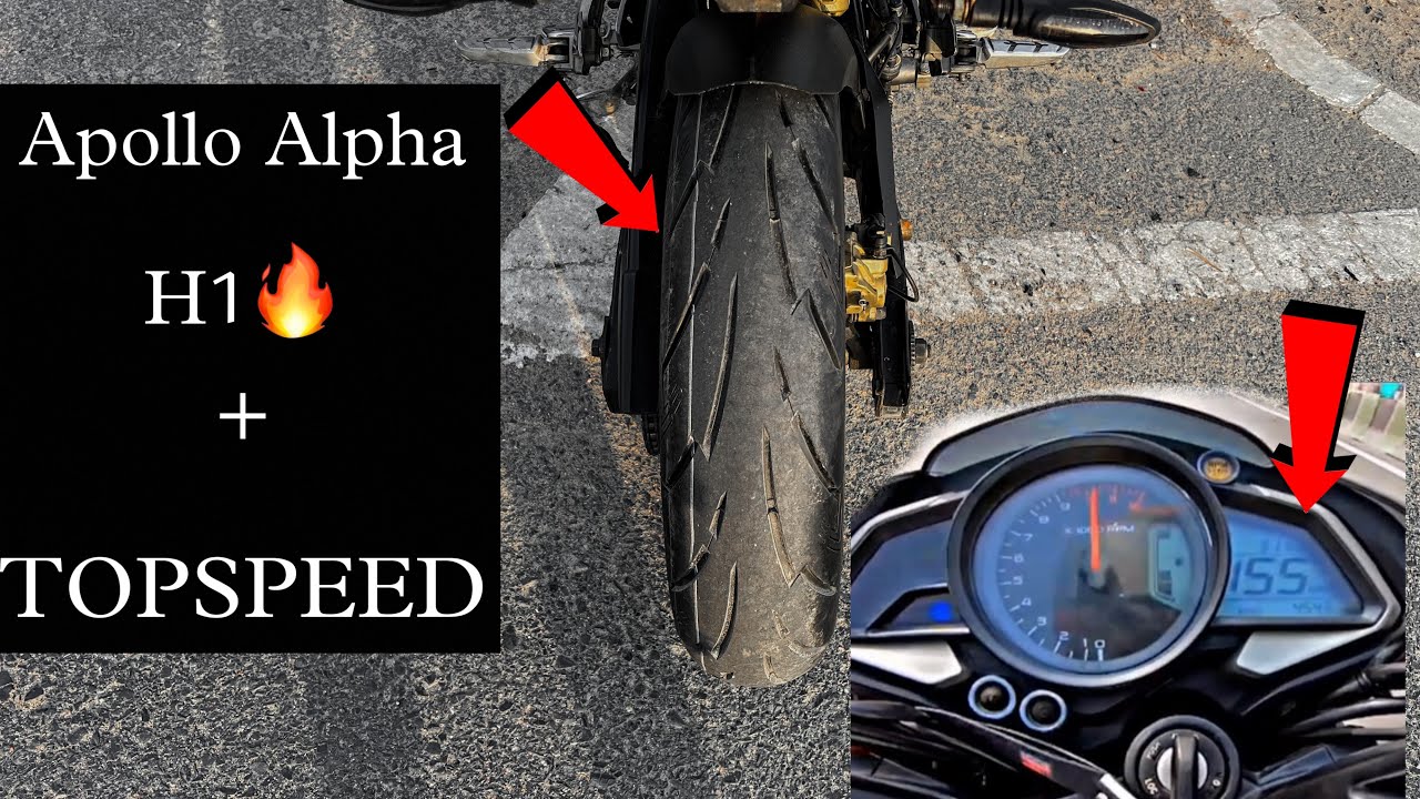 BEST TYRE FOR ALL BIKES 🔥|APOLLO ALPHA H1 IN NS200 💥| TOPSPEED - YouTube