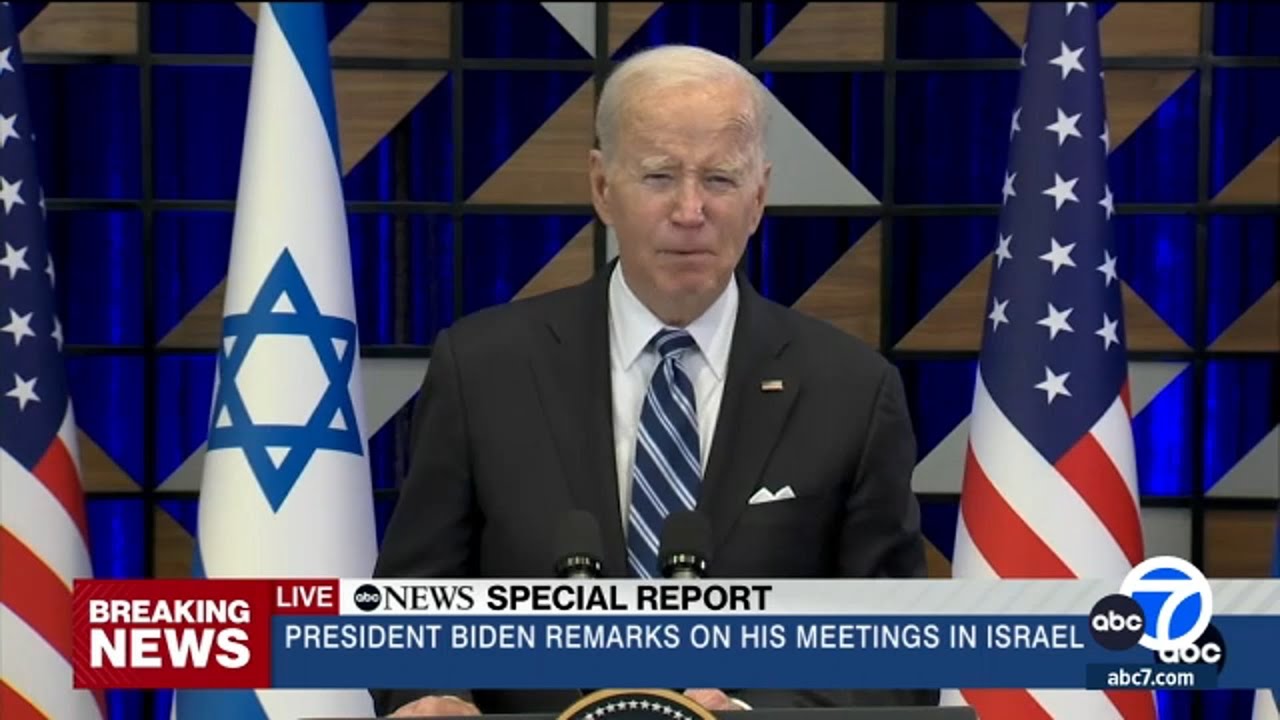 ABC SPECIAL REPORT: President Biden speaks from Israel following ...