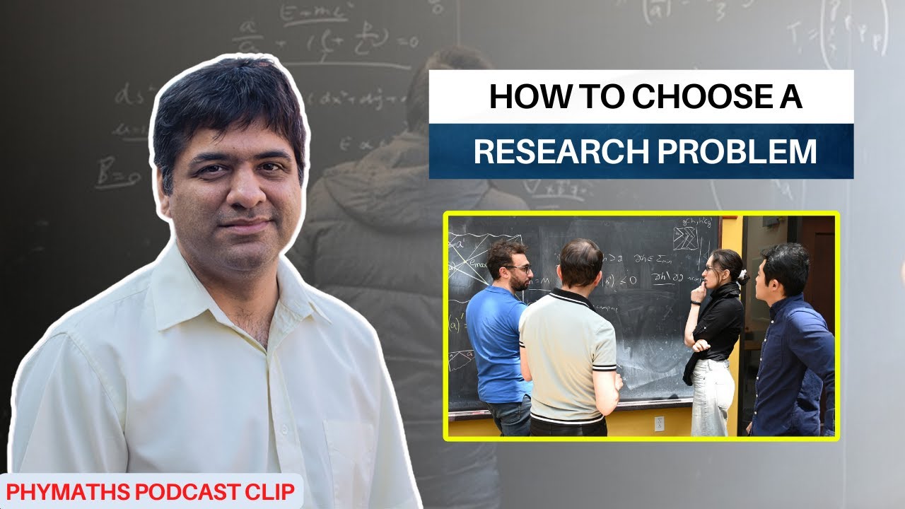 How to choose a research problem || Dr. Shiraz Minwalla - YouTube