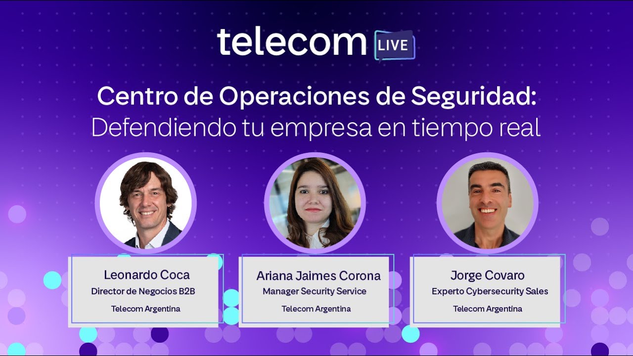 Centro de Operaciones de Seguridad (SOC) - Telecom live - YouTube