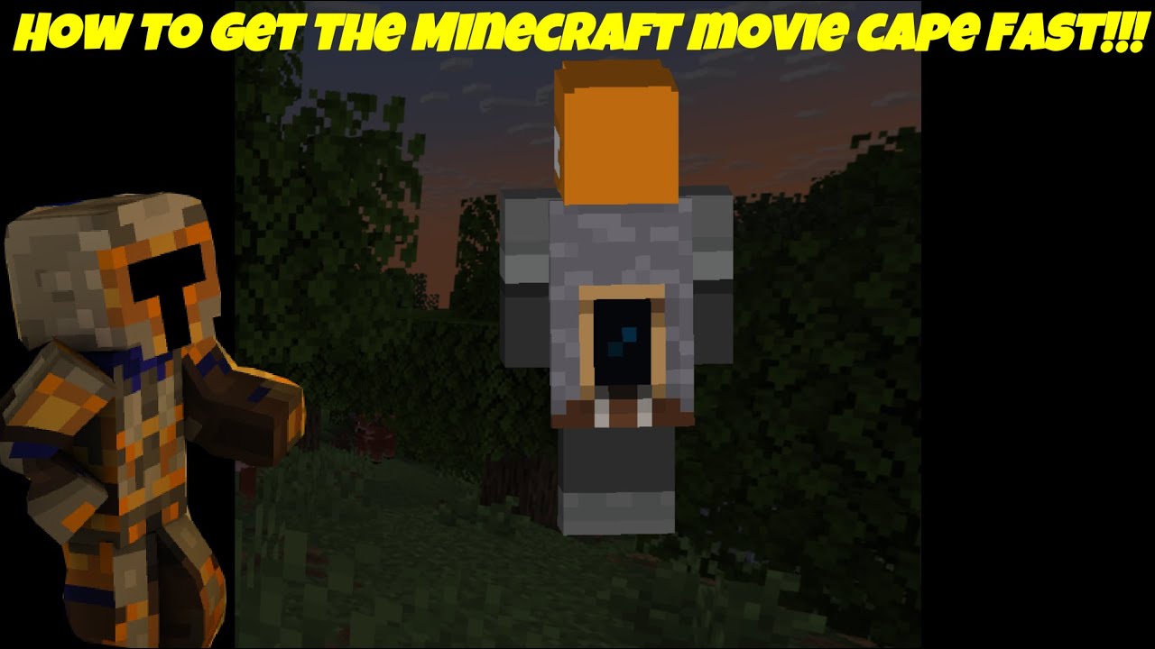 How to get the Minecraft Movie cape FAST!!! - YouTube