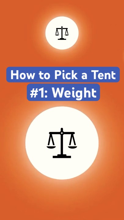 Part One: Weight. The Big Five Method to Picking a tent. 🏕️#camping # ...
