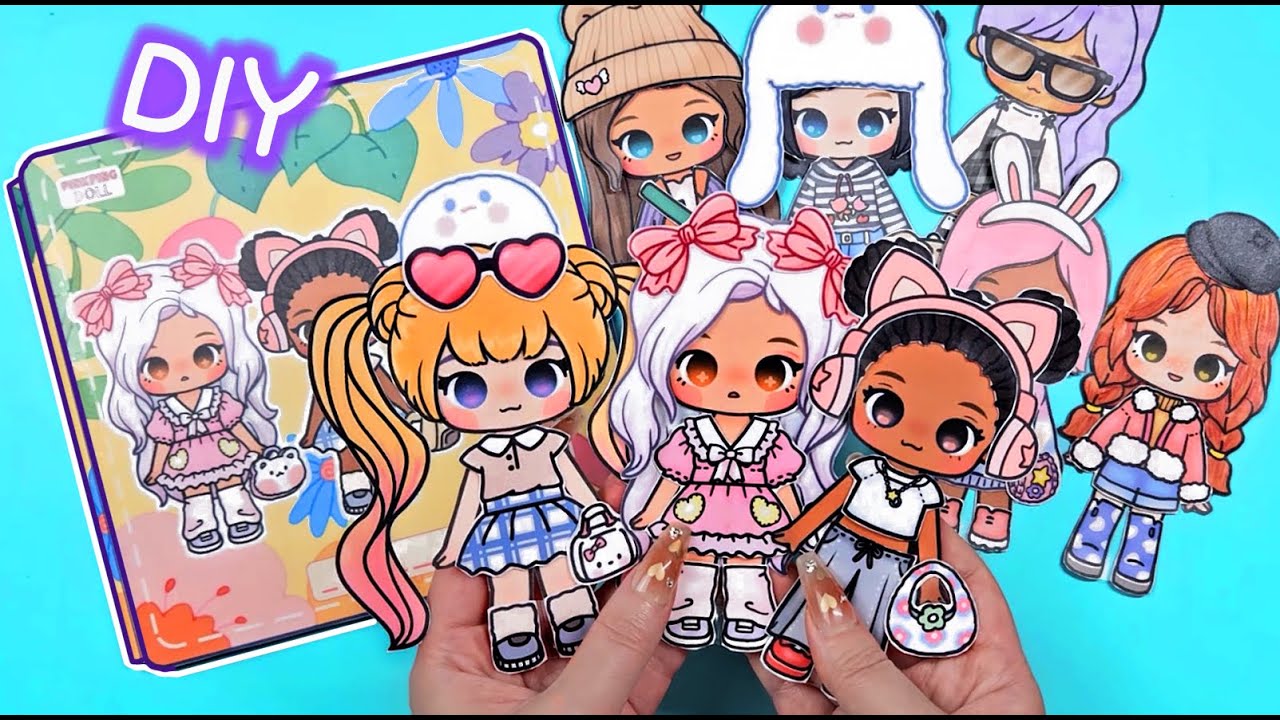 DIY Paper Craft Tutorial | Dolls Dress Up Play Book | Fun crafts for ...