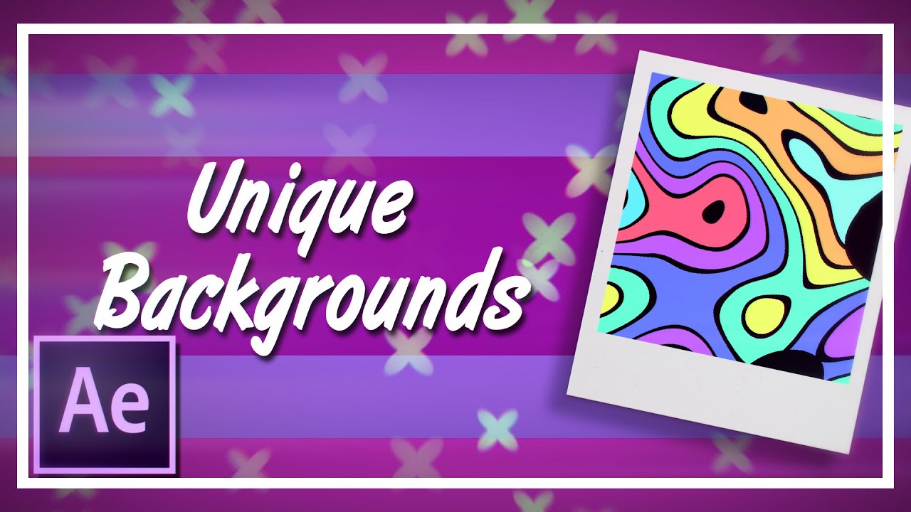 Unique Backgrounds || After Effects [Tutorial] - YouTube