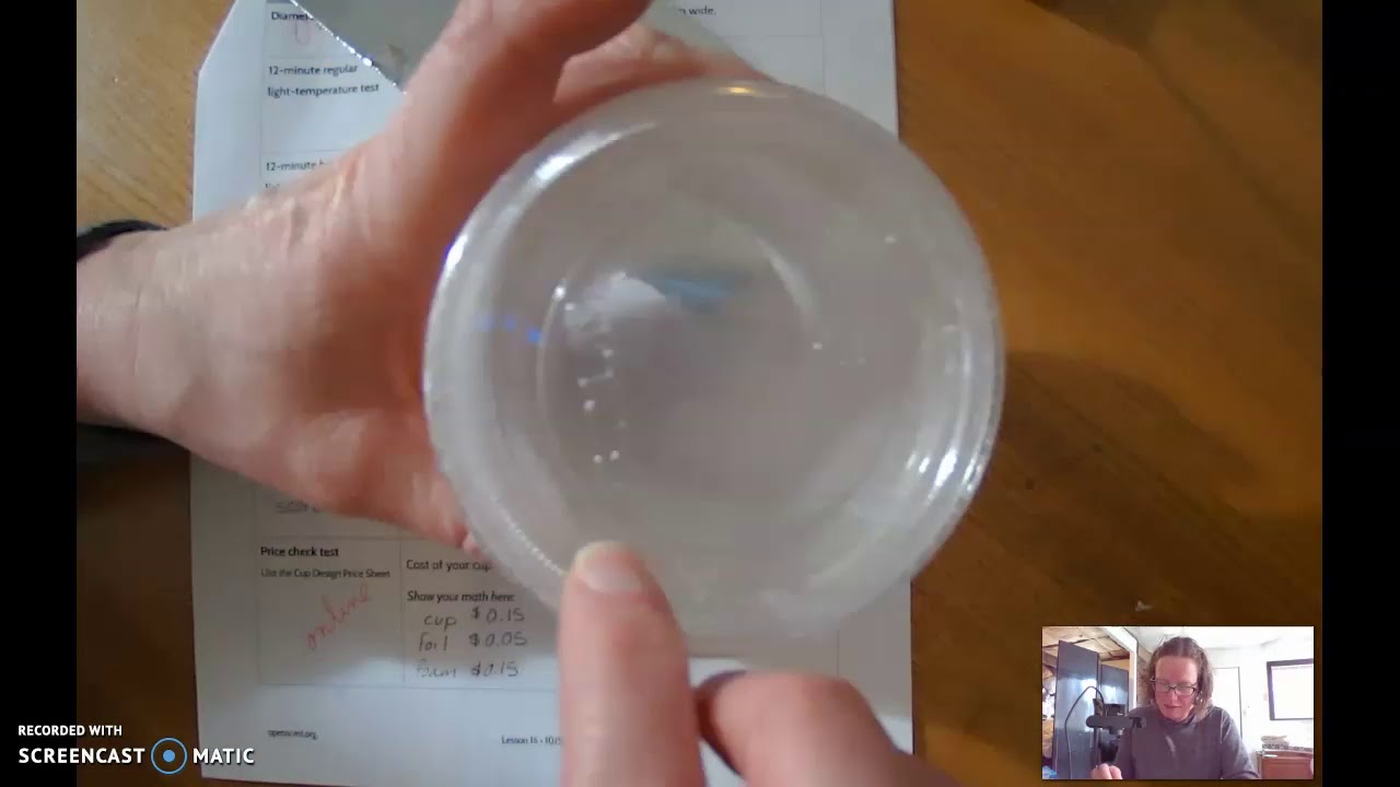 Cold Cup Challenge - Design and Build - YouTube