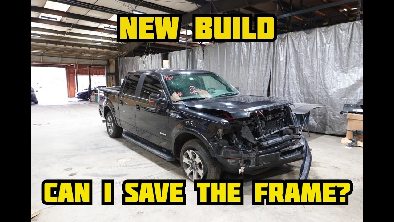 Rebuilding A Wrecked 2014 Ford F-150 Part 1 - YouTube
