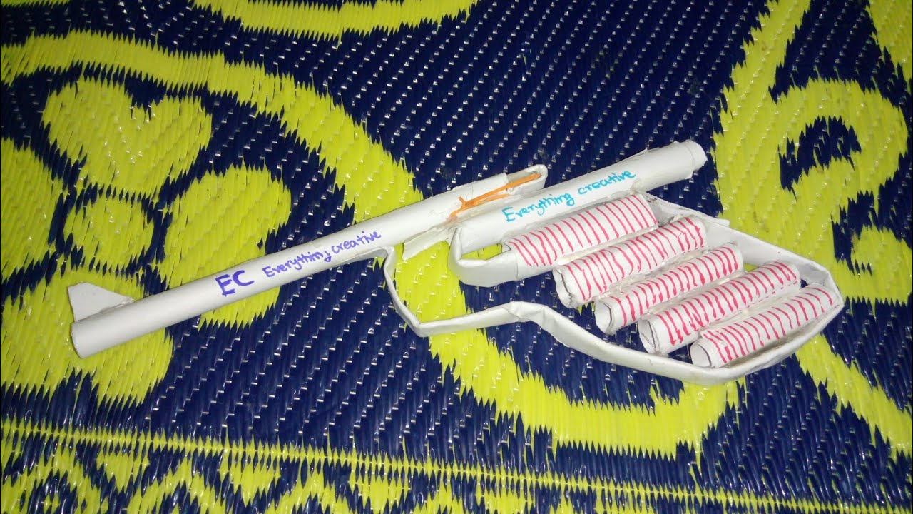 How to make a paper revolver that shoots | full tutorial - YouTube