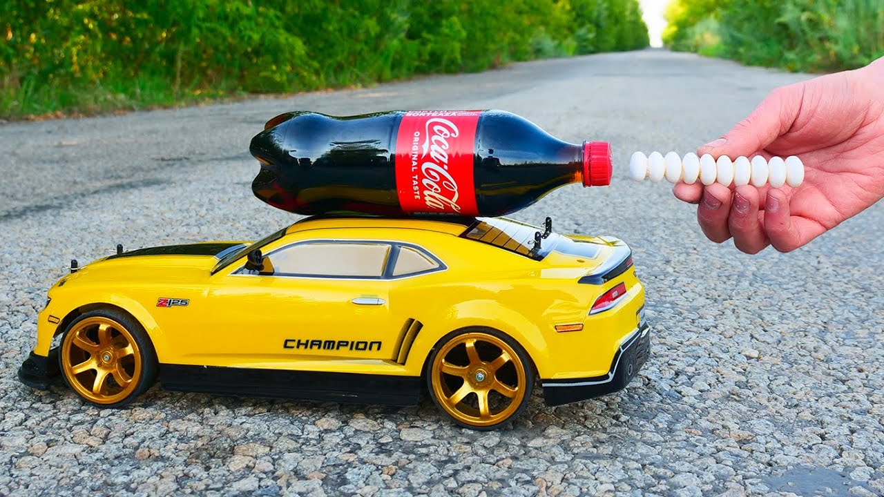 Coca-Cola Rocket with RC Drift Car - YouTube