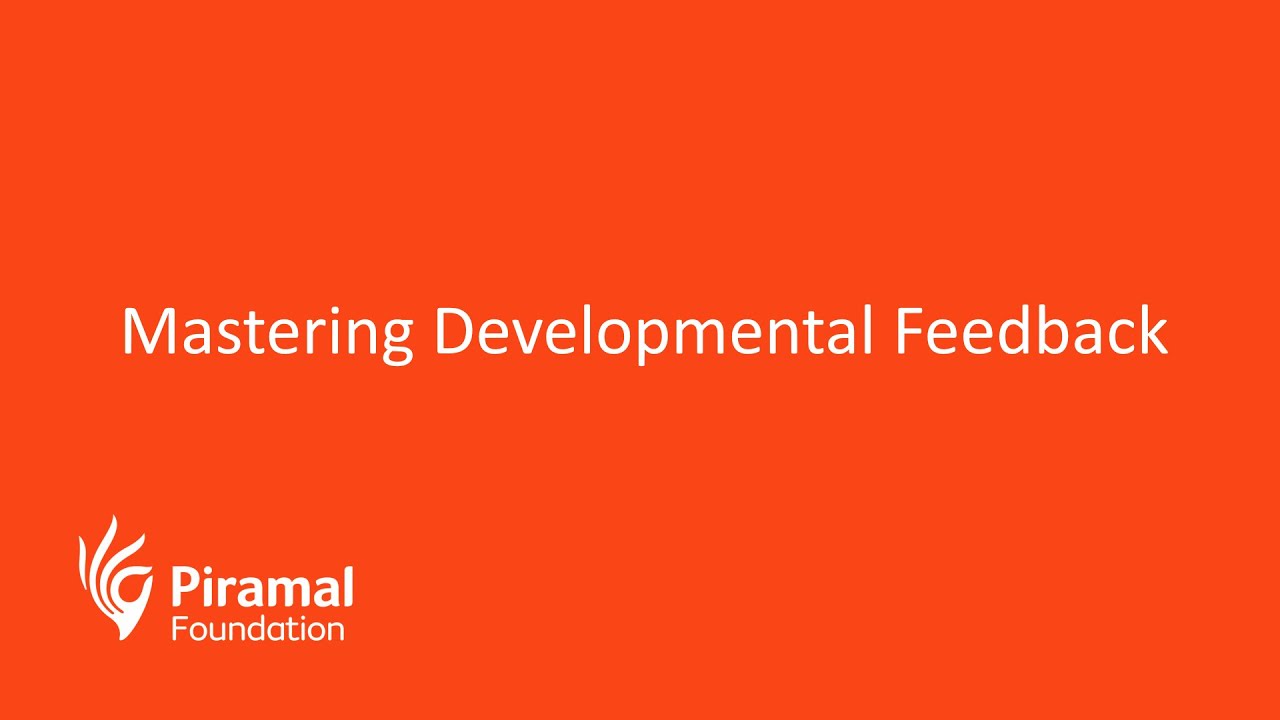 Mastering Developmental Feedback: Part 1 - YouTube