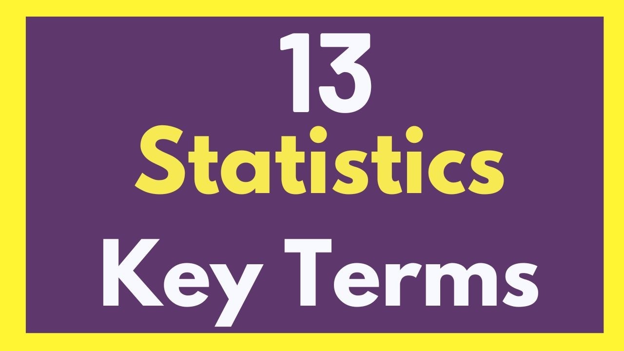 13 Statistics Key Terms for Data Science | MIM Technovate - YouTube