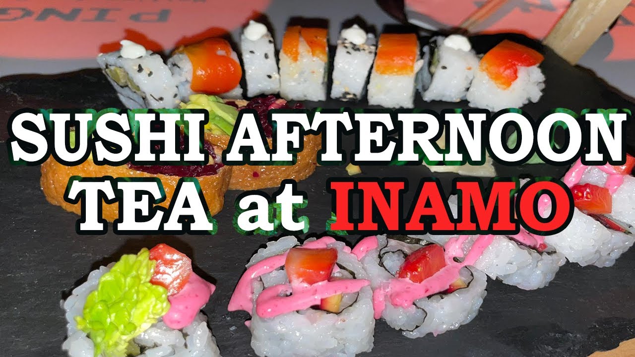 Inamo - Vegetarian Sushi Afternoon Tea Covent Garden - YouTube