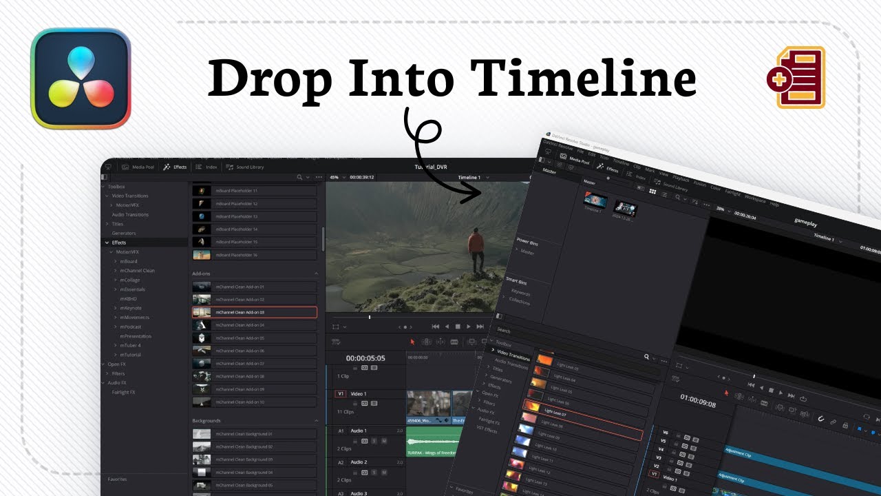 How to drag and drop in DaVinci Resolve (Timeline Insert) - YouTube