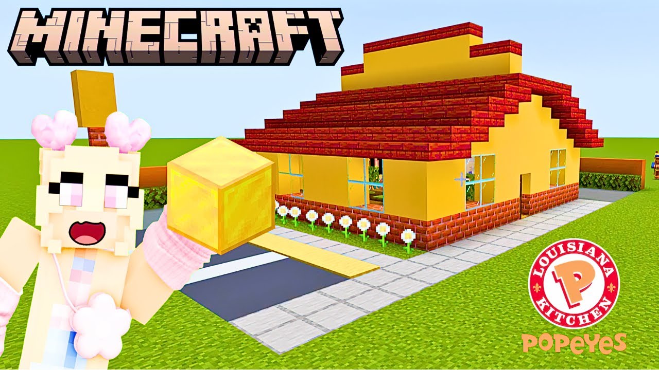 How To Build A Popeyes In Minecraft! - YouTube