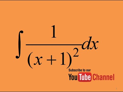 integral of 1/(x+1)^2- How to integrate? Integral by parts Calculus ...