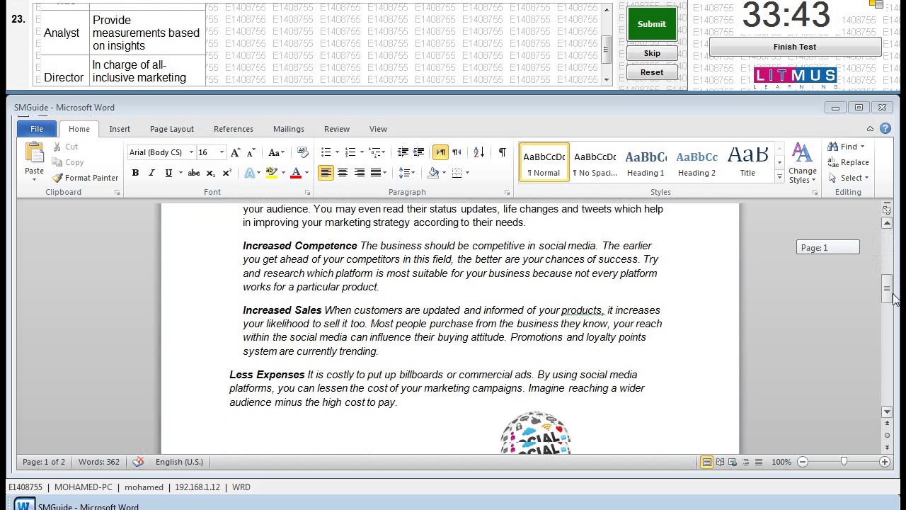 ICDL modules 2 (Word) @NUB - YouTube