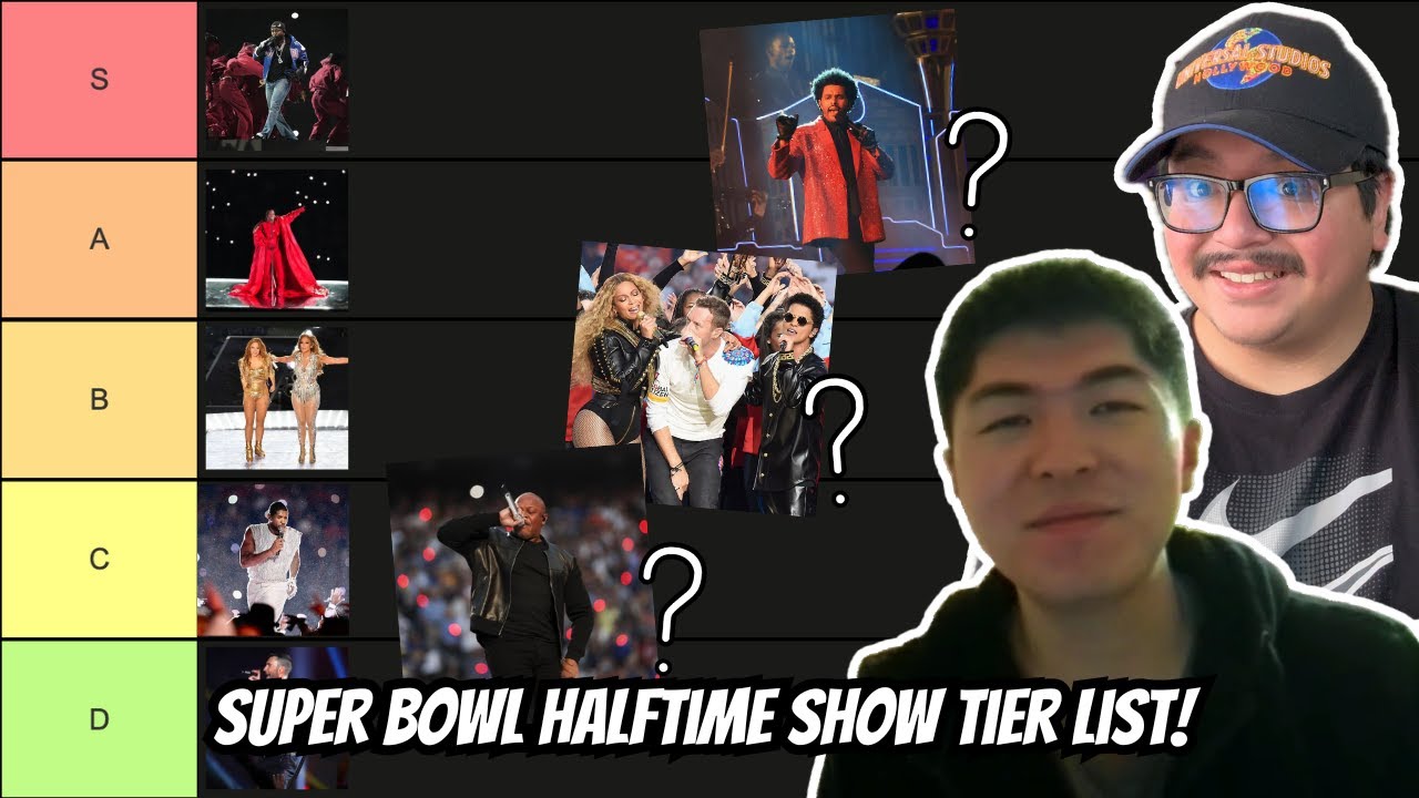 Super Bowl Halftime Show Tier List with Hoops! (@RimRundownPod ) 2025 ...