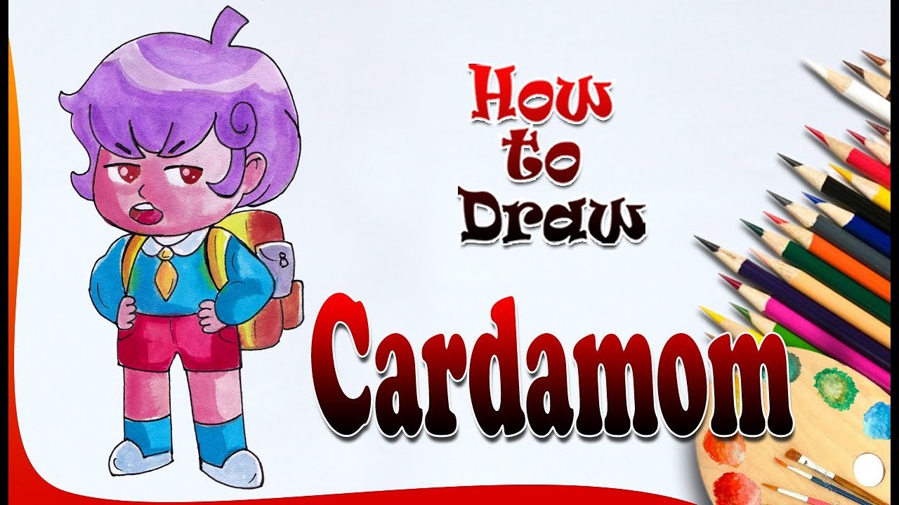 How to draw Cardamom || Easy drawing step by step | drawing learning ...