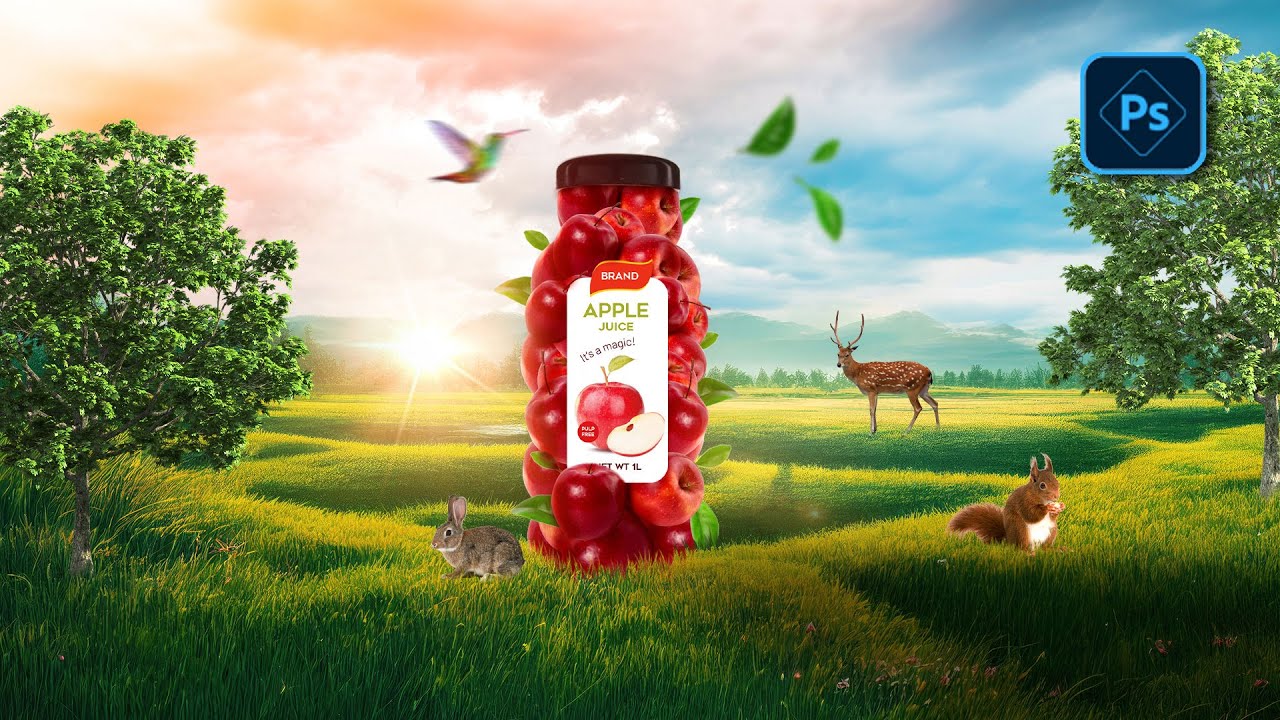 Top-Level Product Advertising Design 🔥 Full Photoshop Manipulation ...