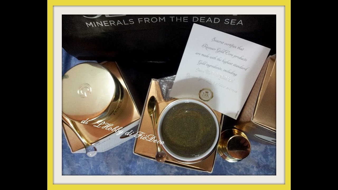 Nuova Maschera oro 24K seacret Trattamento GOLD CORE - YouTube
