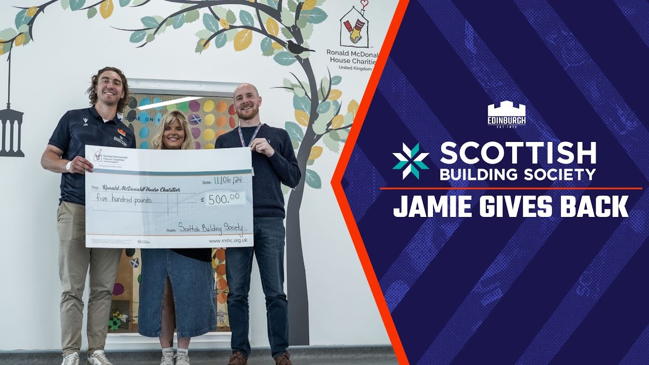 Jamie gives back | Scottish Building Society May Player of the Month ...