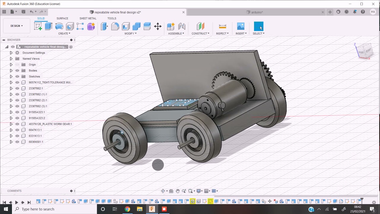 Team 32 Cad Design (Repeatable Vehicle) - YouTube