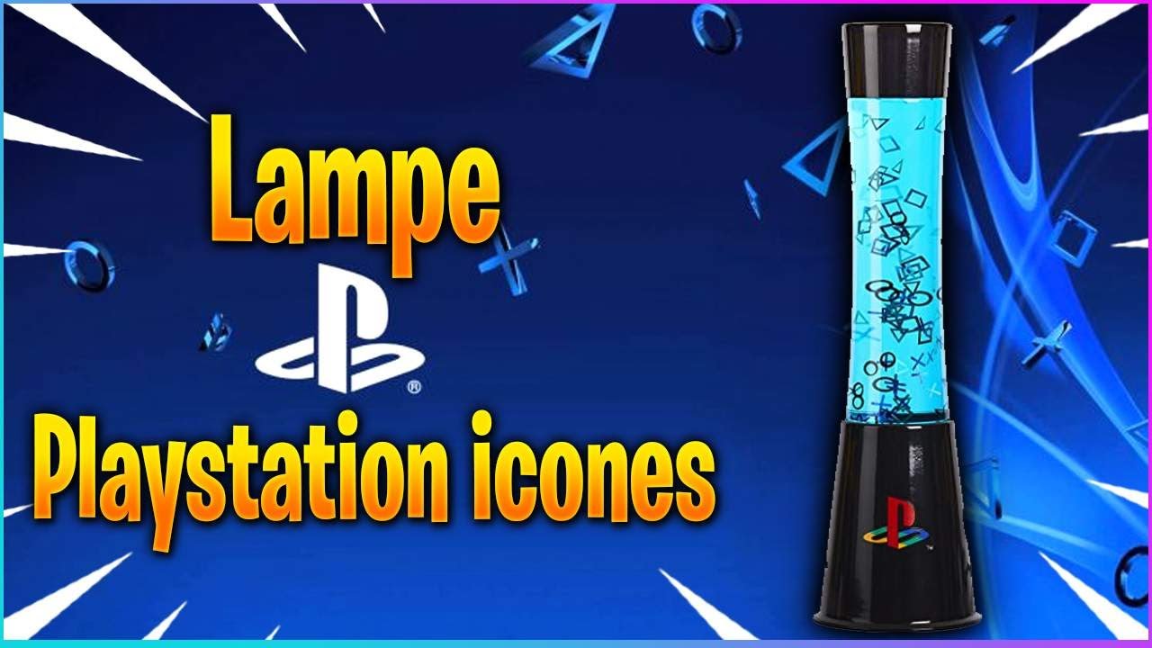 La lampe lava icones sony playstation de paladone - YouTube
