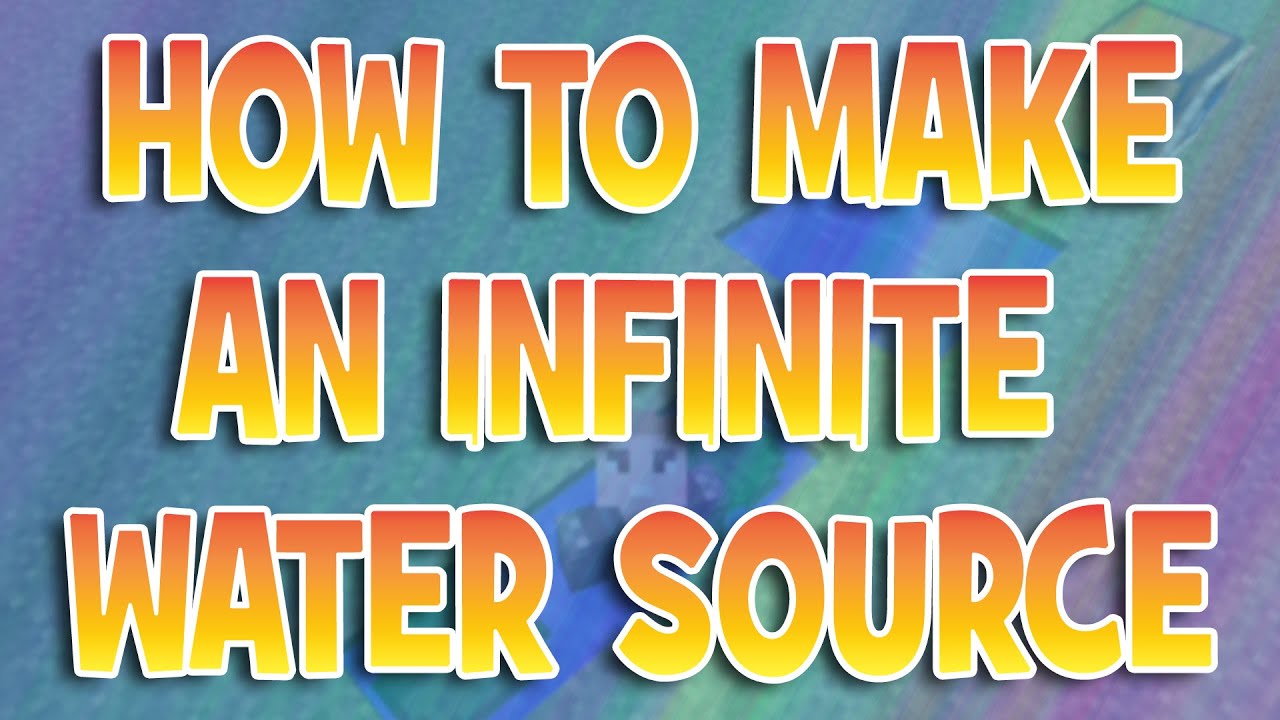 How to make an infinite water source | Minecraft Tutorials | Xbox One ...