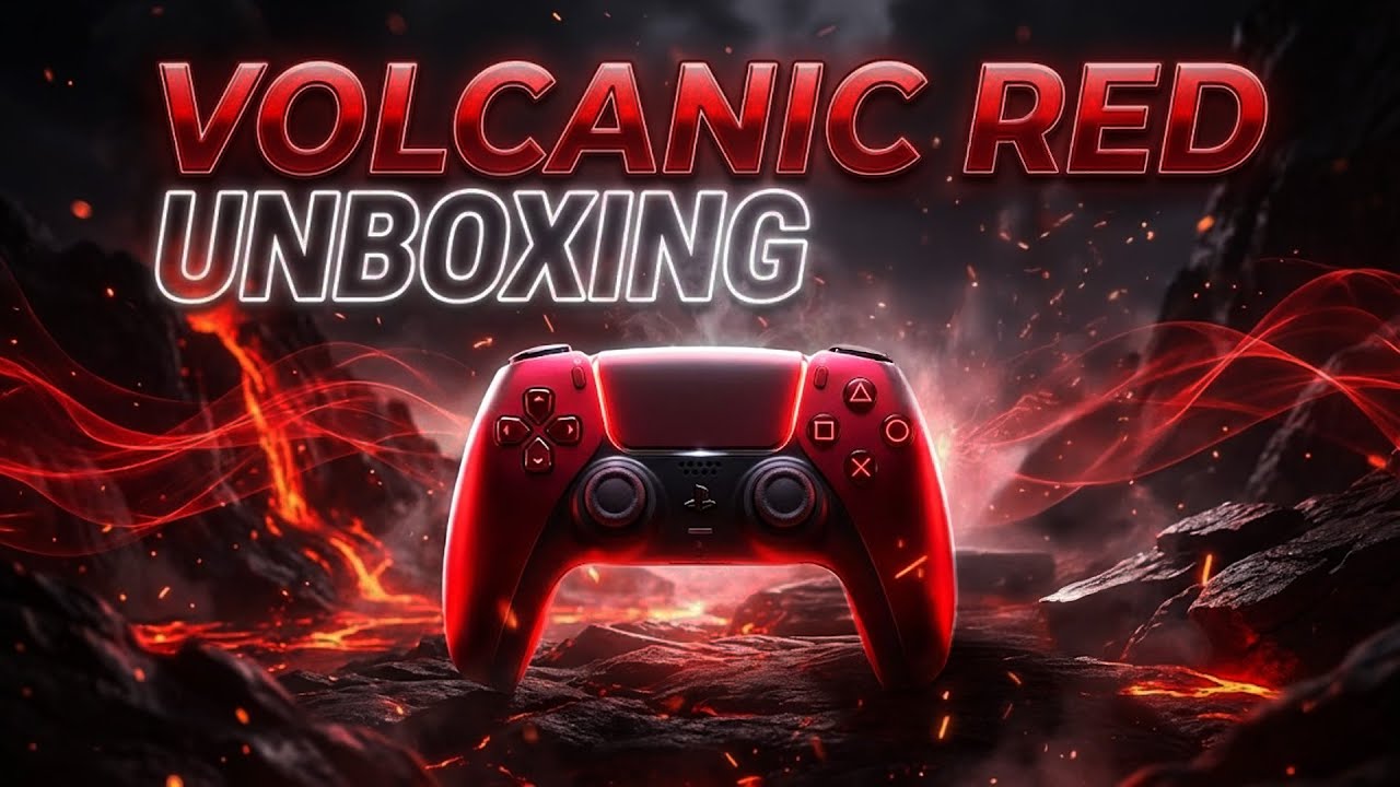 New PS5 Controller Metallic Red Unboxing - YouTube