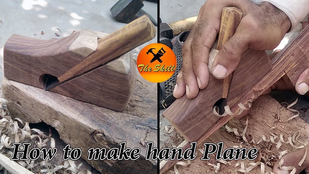 Make a Handmade Wooden round Plane |hand planer| the skills - YouTube