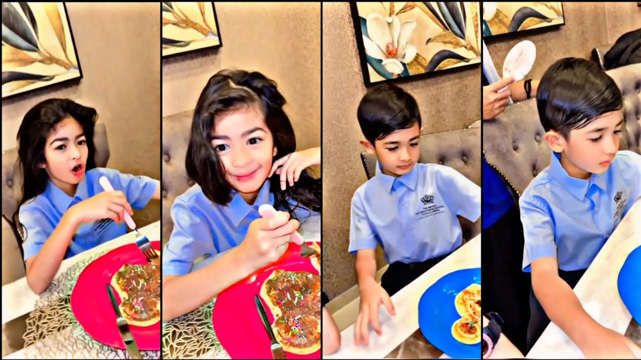 Eina Azman || Mickey Mouse Pancake Untuk Breakfast Aubrey & Karl - YouTube