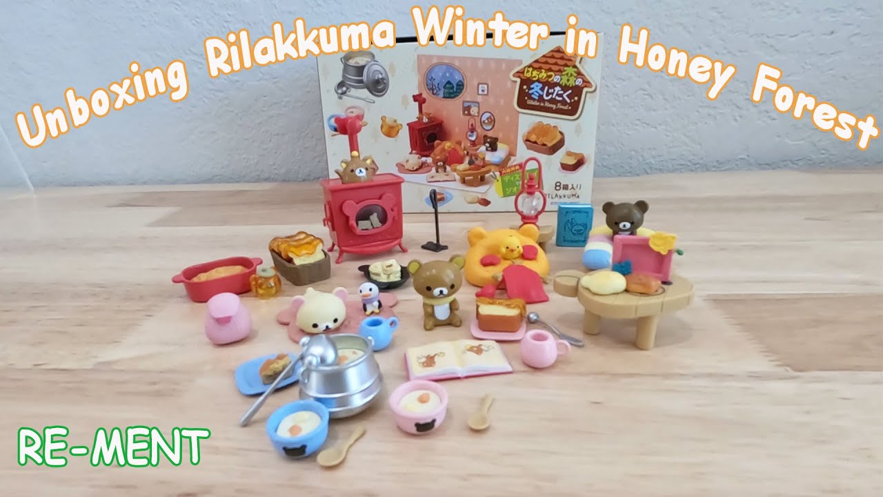 RE-MENT || Unboxing Rilakkuma winter in honey forest - YouTube