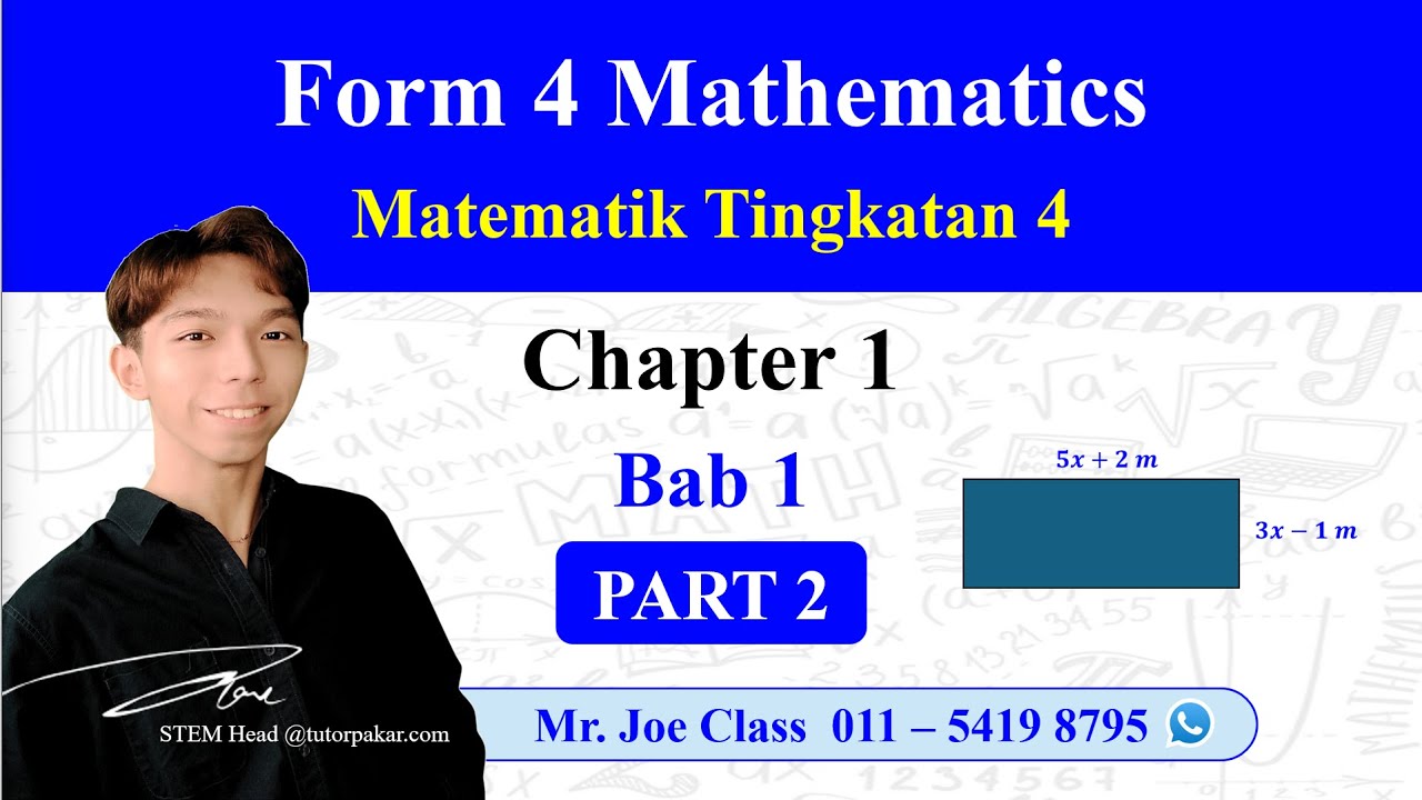 Form 4 Mathematics Chapter 1 (BI & BM) Part 2 Mr Joe Class - YouTube