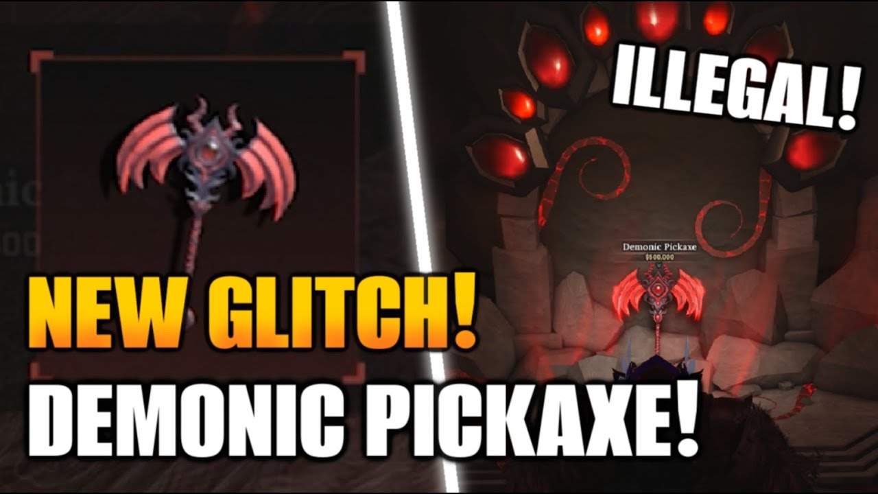 (HURRY BEFORE PATCH!) How to get Demonic Pickaxe BUG! in The Forge ...