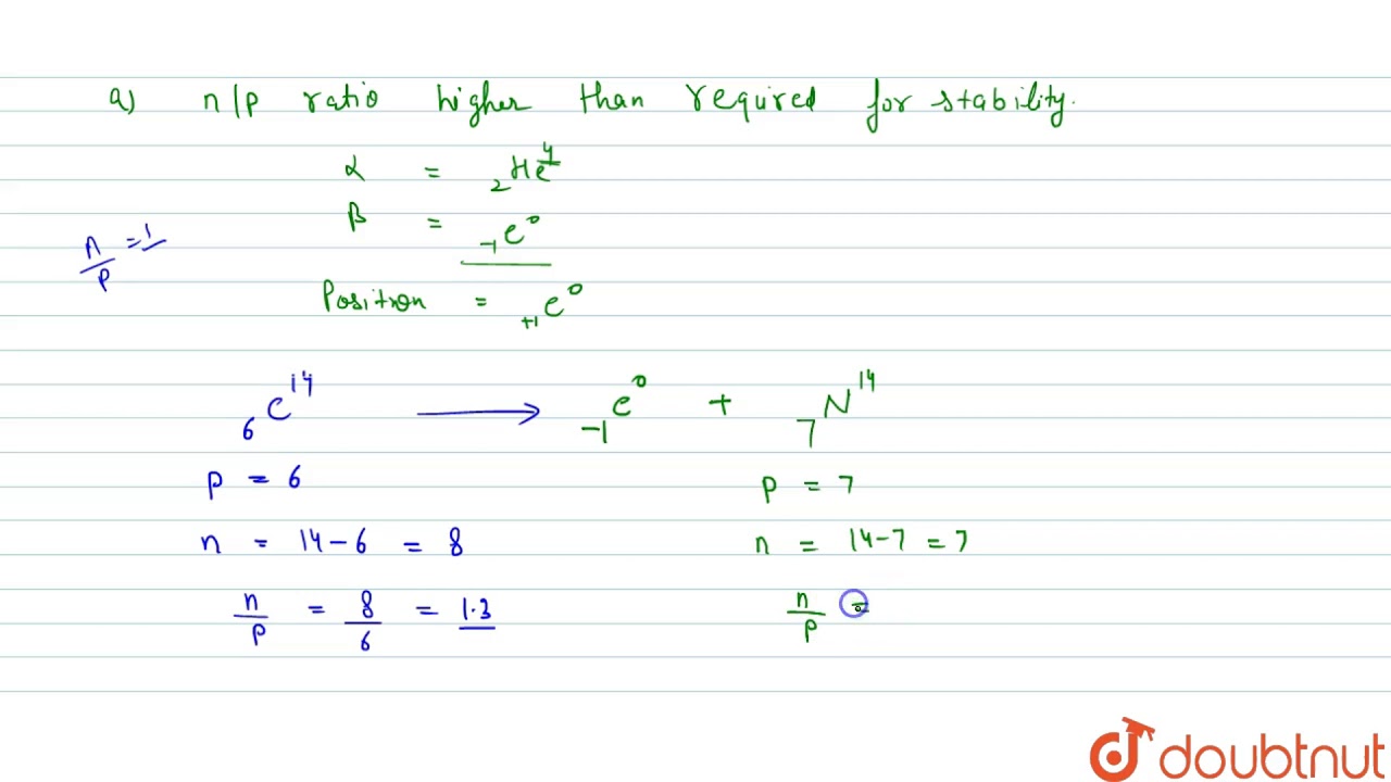 STABILITY OF NUCLEI WITH RESPECT TO PROTON/NEUTRON RATIO - YouTube