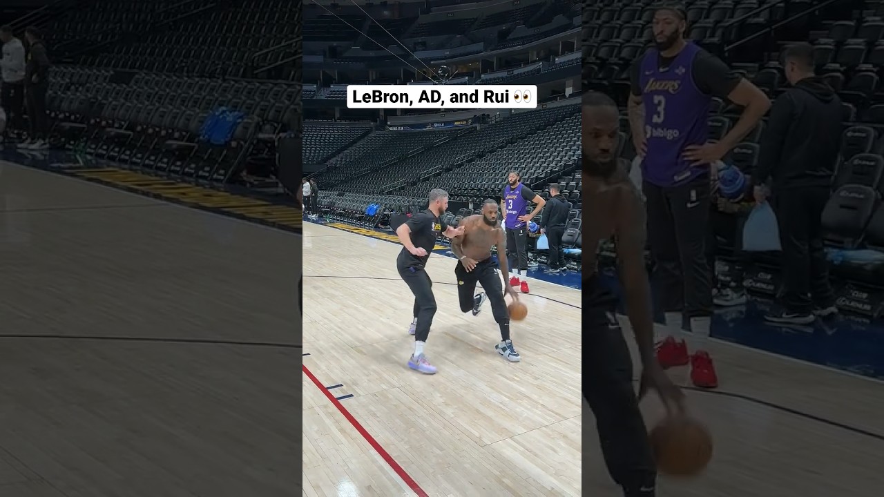 LeBron James, Anthony Davis, Rui Hachimura Working Out At Lakers ...