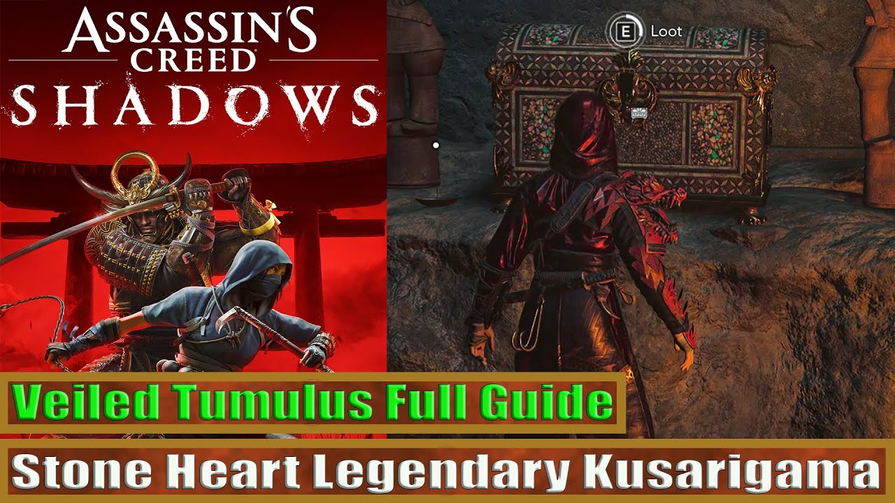 Assassin's Creed Shadows: Veiled Tumulus Full Guide: Stone Heart ...