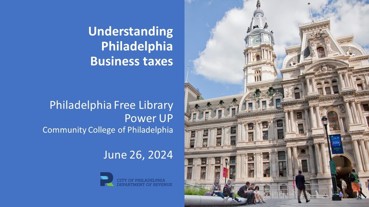 Understanding Philadelphia Business taxes - YouTube