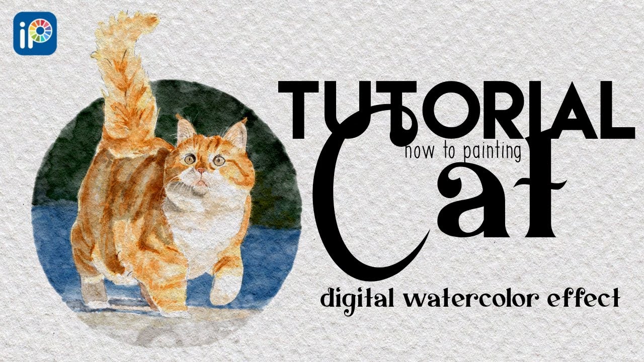 [TUTORIAL] Melukis kucing menggunakan Ibis Paint dengan efek watercolor ...