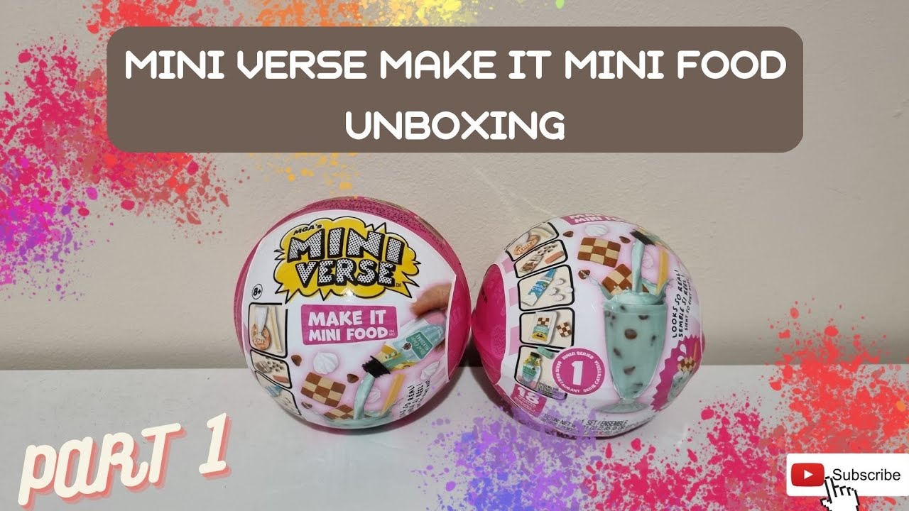 MINI VERSE MAKE IT MINI FOOD UNBOXING/ΑΝΟΙΓΜΑ ΚΑΙ ΠΕΡΙΓΡΑΦΗ ...