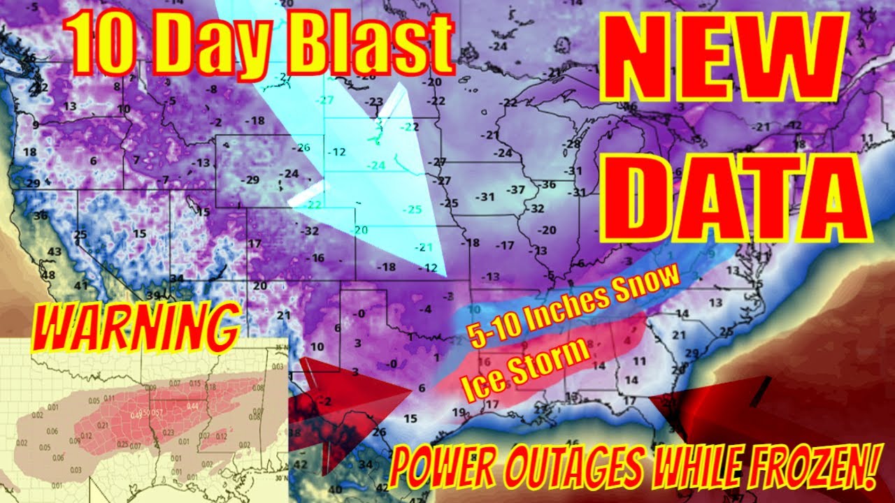 10 Day Arctic Blast Coming While Having Southern Ice Storm & Power ...