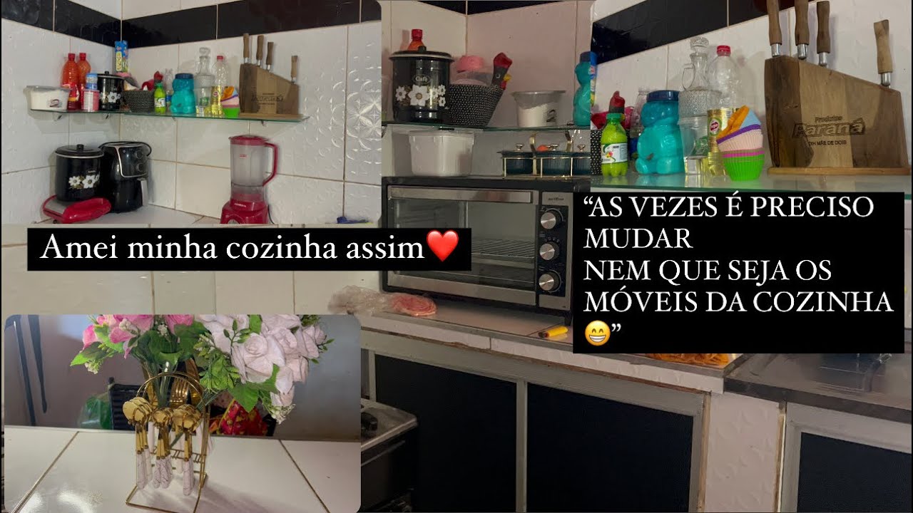 FIZ MUDANÇAS MAIS UMA VEZ NA MINHA COZINHA/ estou muito feliz com meus ...