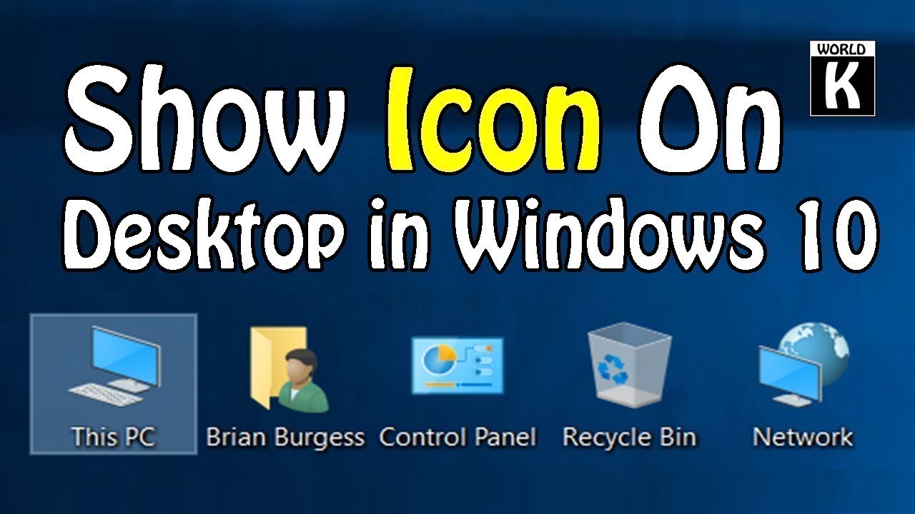 Show Icon On Desktop in windows 10,11,8 | Missing Desktop Icons - YouTube