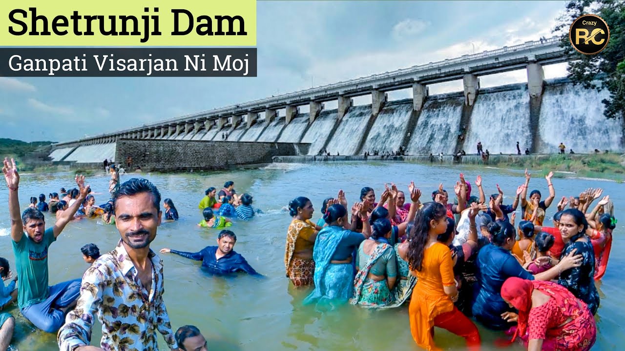 ભાગ ૩ | Shetrunji Dam Palitana | ganpati visarjan | Shetrunji River ...