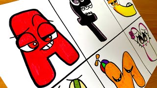 Drawing ALPHABET LORE - Alphabet Lore Animation By Mik... | Doovi