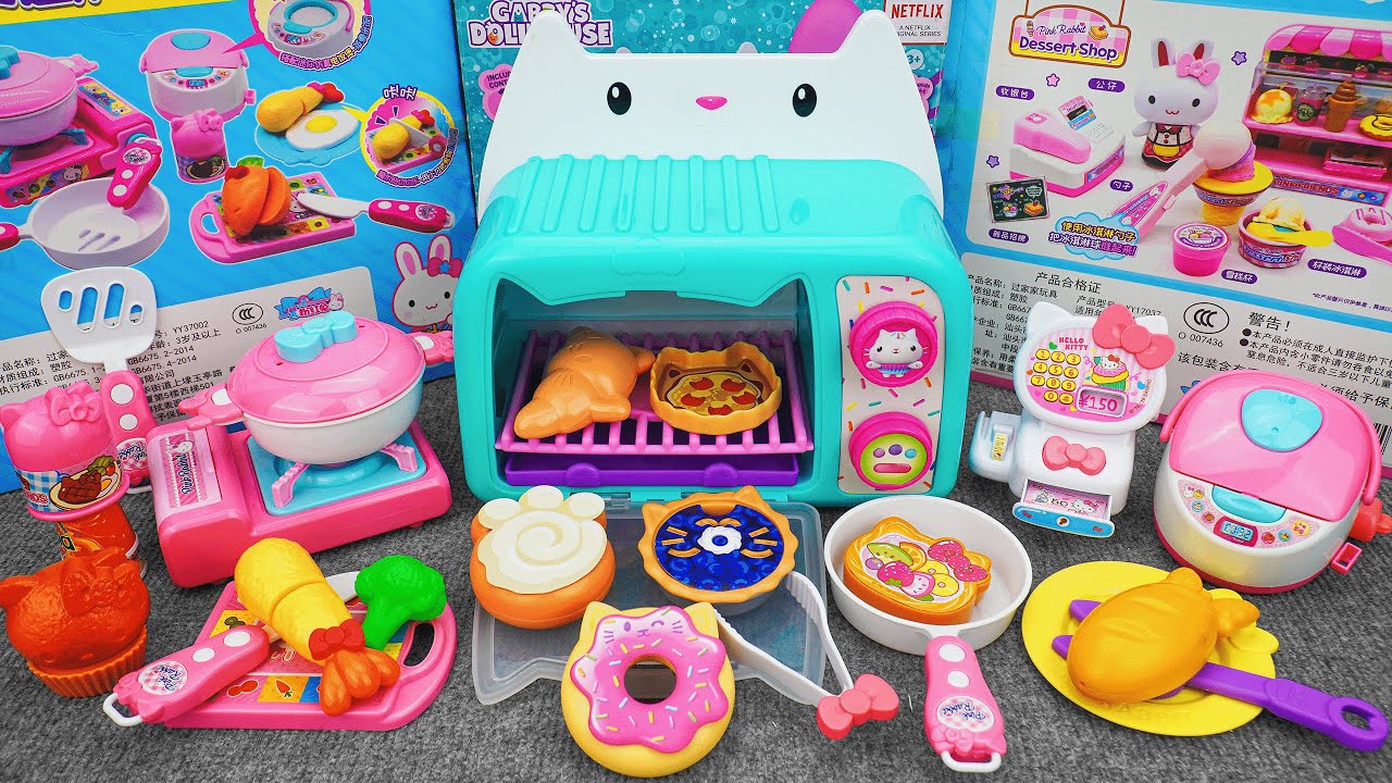 Unboxing Colorful Kitchen Toys Collection ASMR | Review Cakey Oven ...