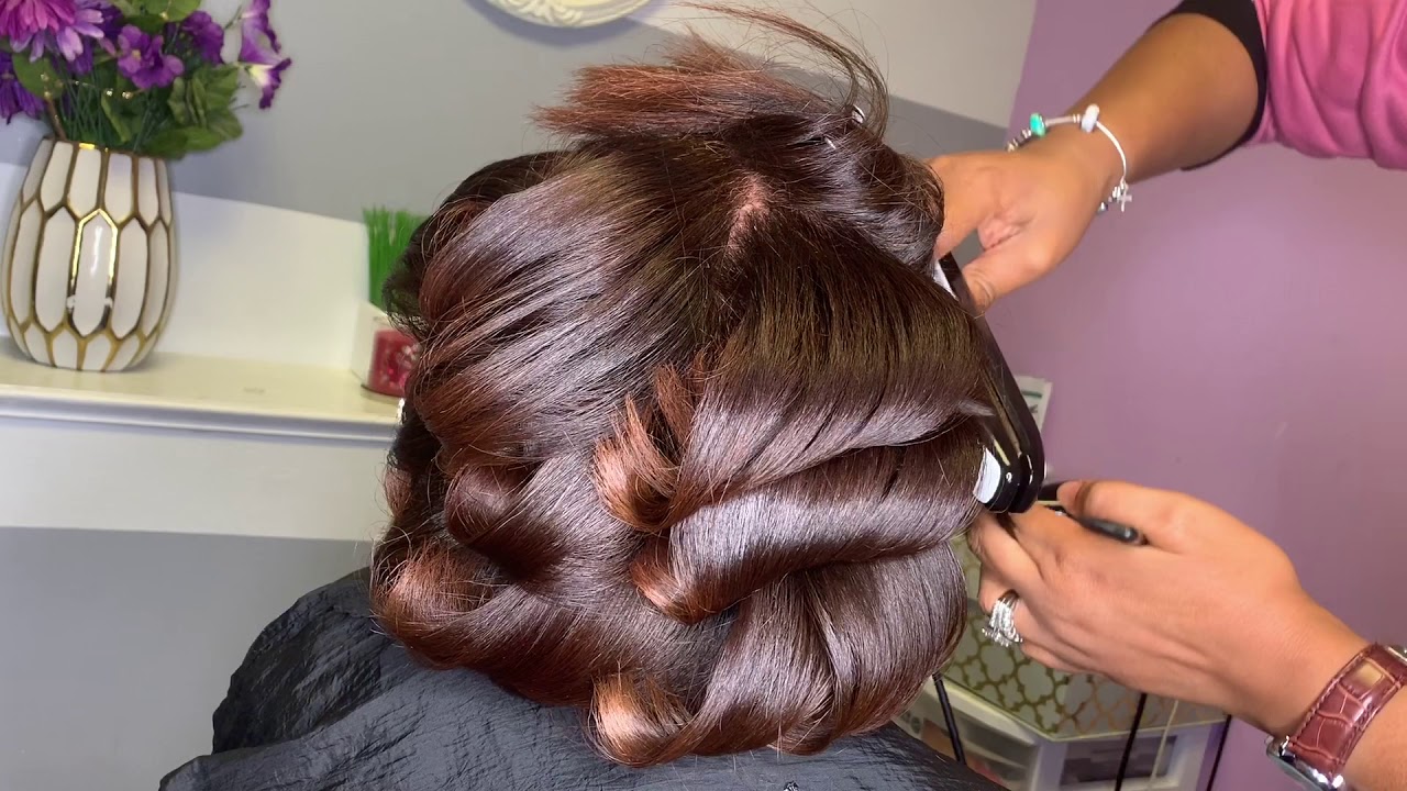 How To Do A Silk Press Sleek Pro 1” Styling Irons - YouTube