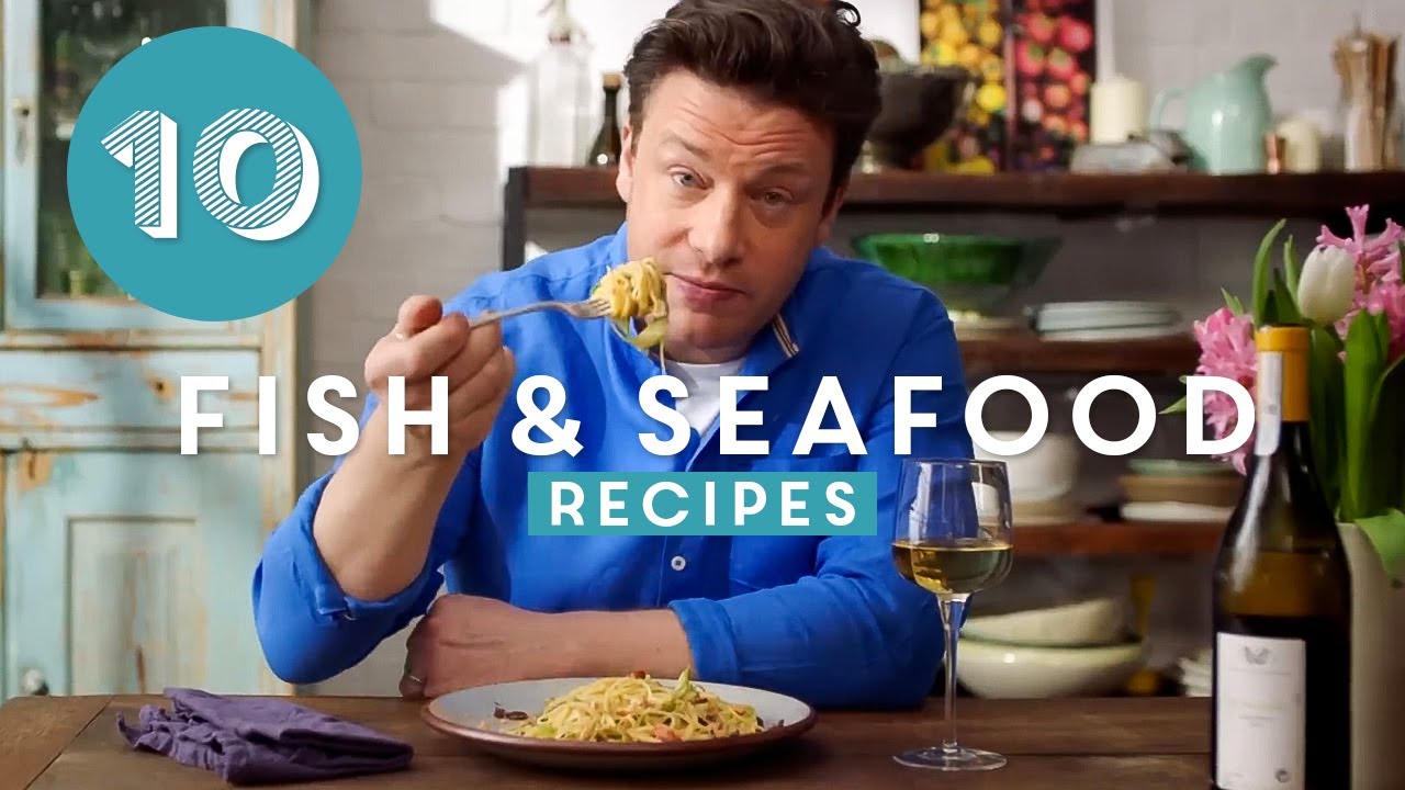 10 Fish & Seafood Recipes By Jamie Oliver - YouTube