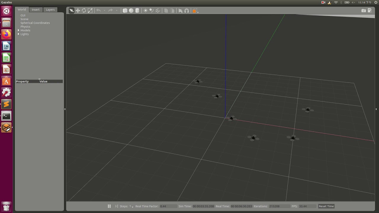 light show simulation based on the HECTOR-QUADROTOR simulator. - YouTube