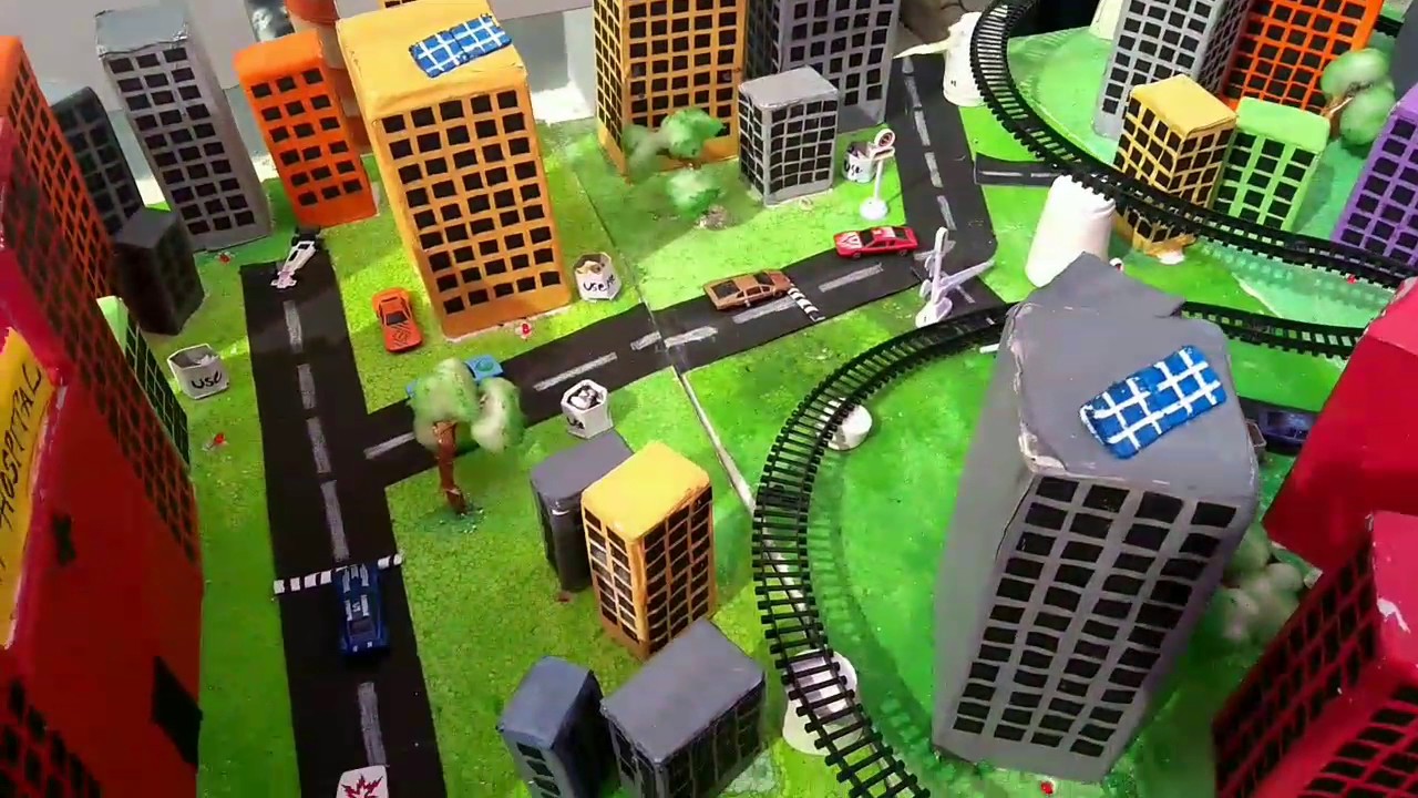 Smart model on modern city - YouTube
